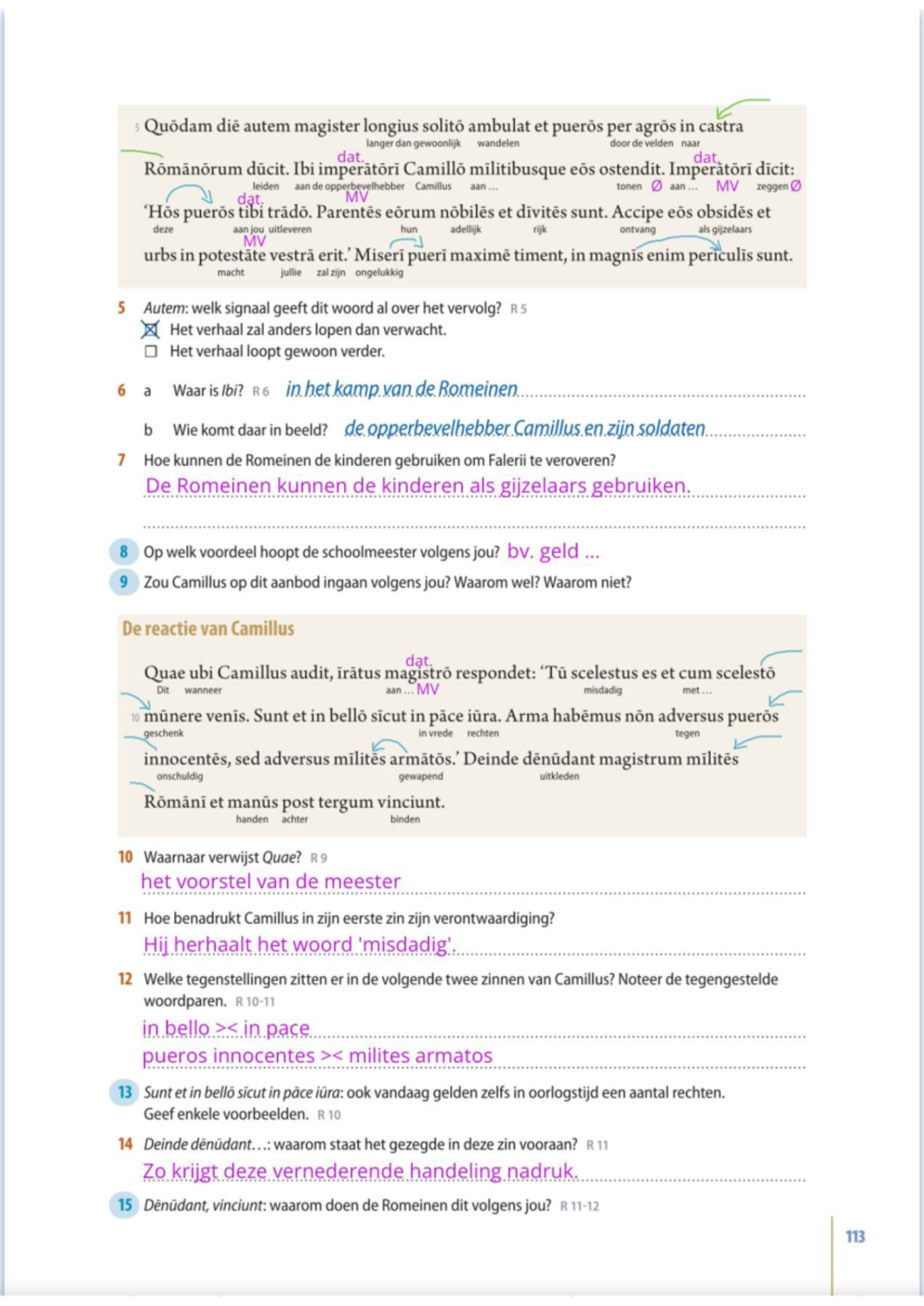 WB p. 113 Imperator Camillus et Magister Faleriorum: Analyzing the Text ...