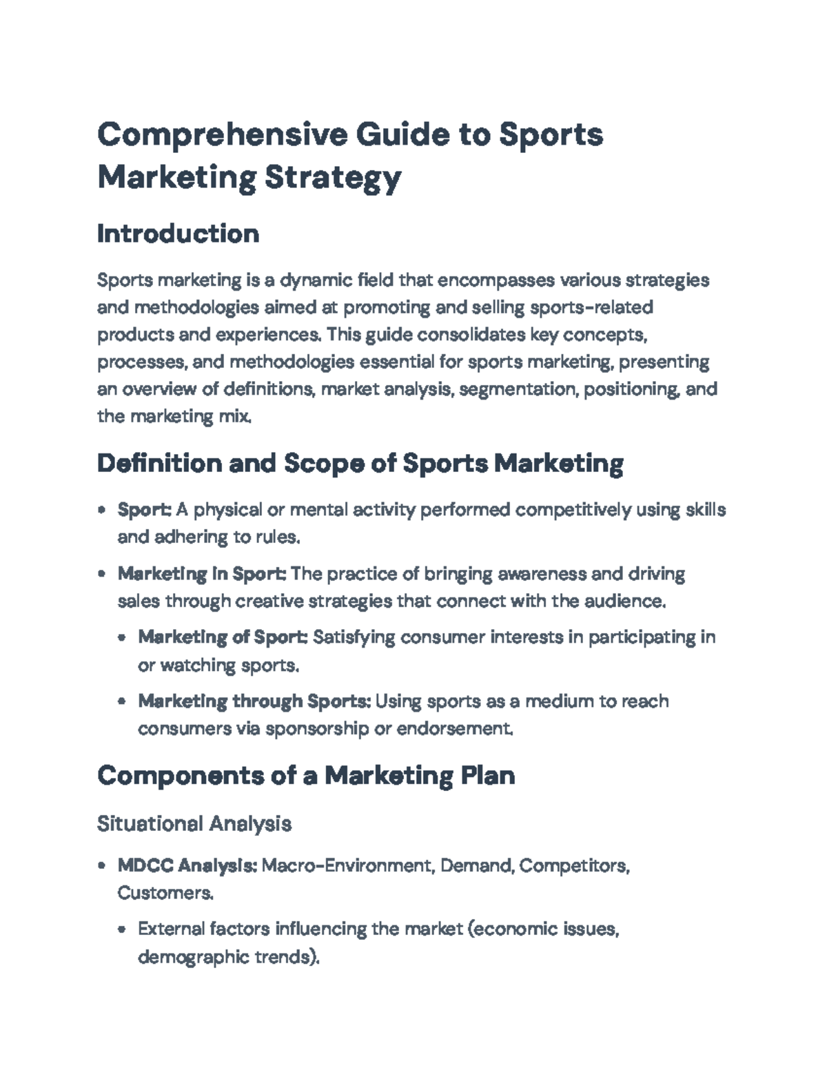 Sports Marketing Strategy: A Comprehensive Guide for Success ...
