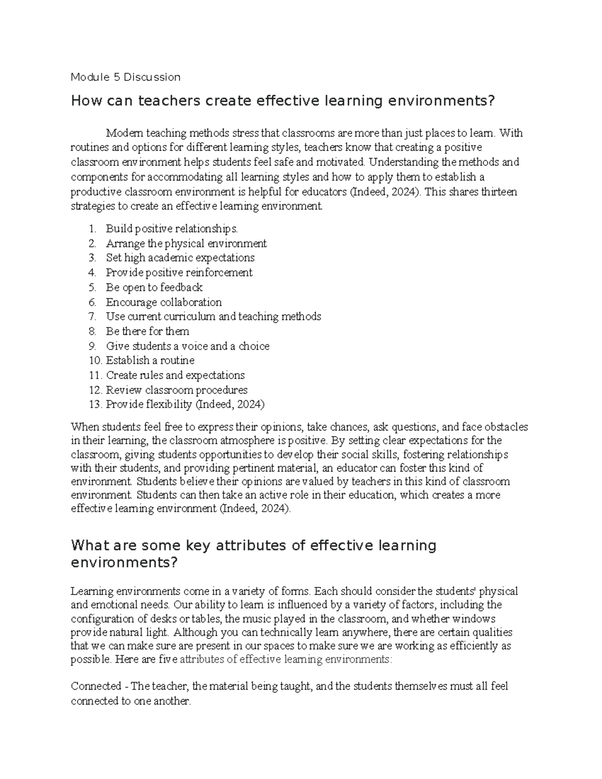 Module 5 Discussion - Module 5 Discussion How can teachers create ...