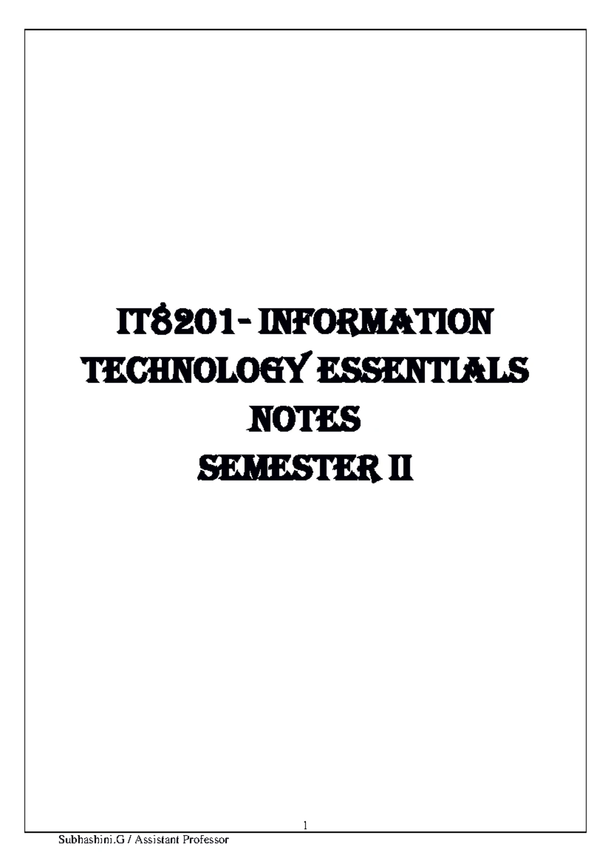 ITWS Lab Manual - IT Workshop Lab Manual Objective: The IT Workshop for ...