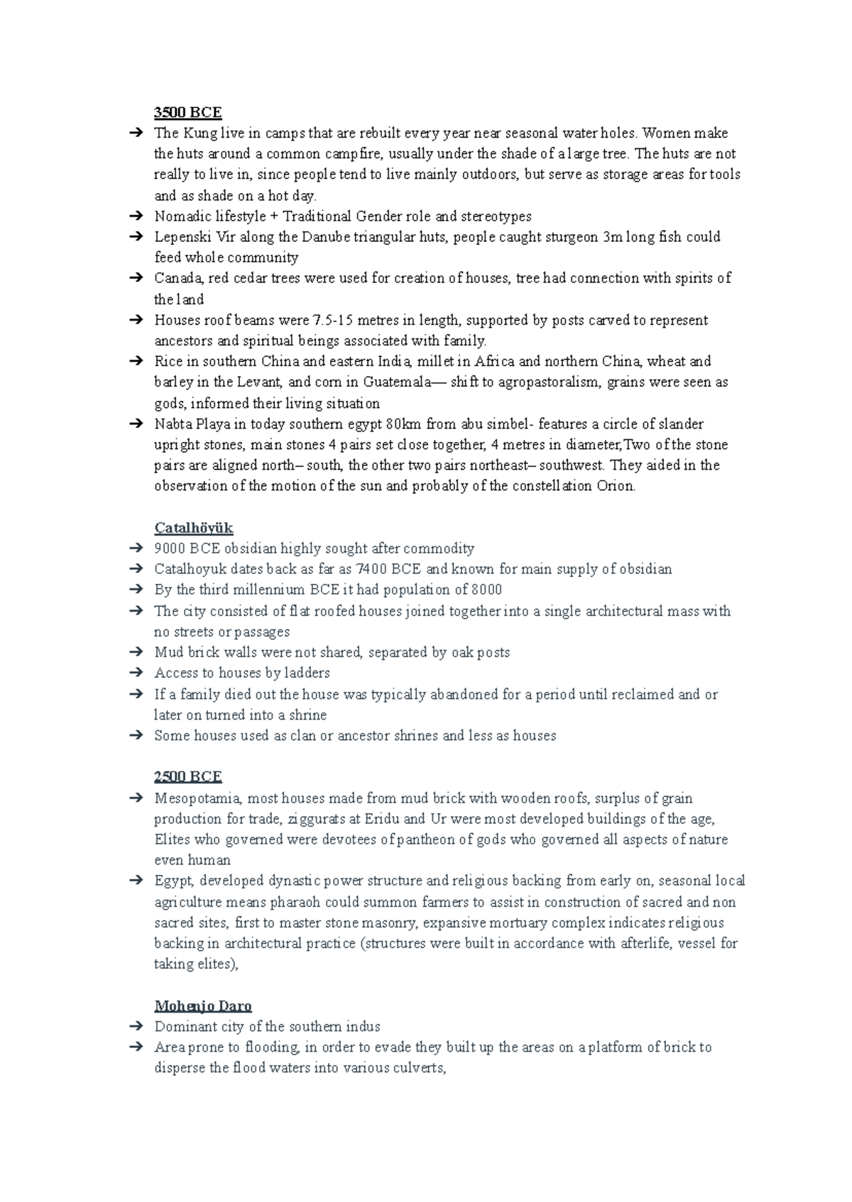 History and Theory Notes: Ancient Civilizations and Architecture - Studocu