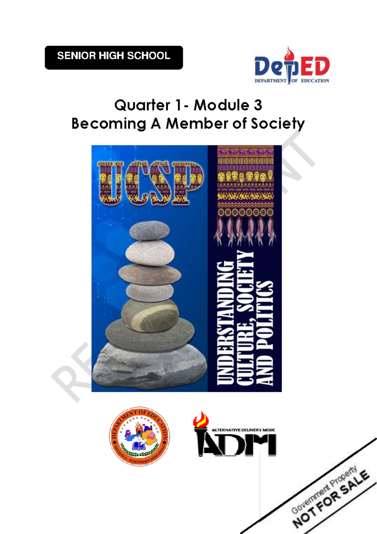 UCSP- Module-3 - aaaa - Quarter 1 - Module 3 Becoming A Member of ...