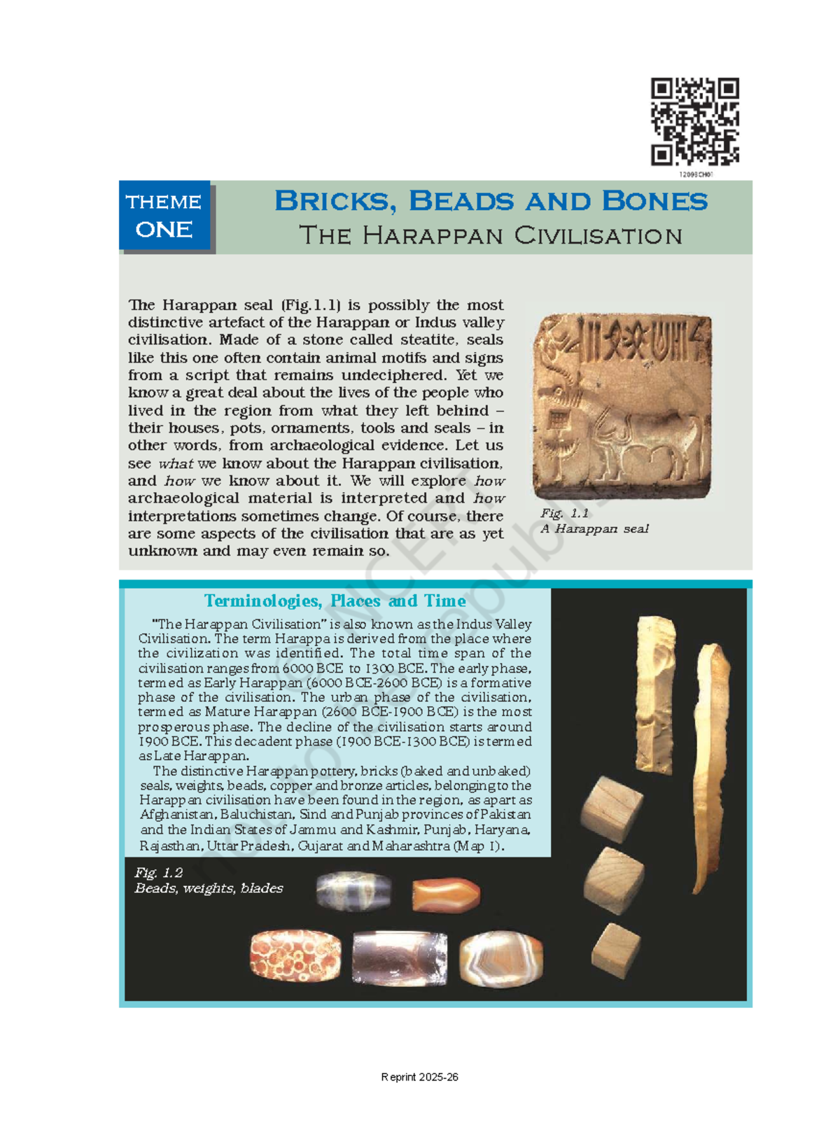 Bricks, Beads, and Bones: Exploring the Harappan Civilization (Class 12 ...