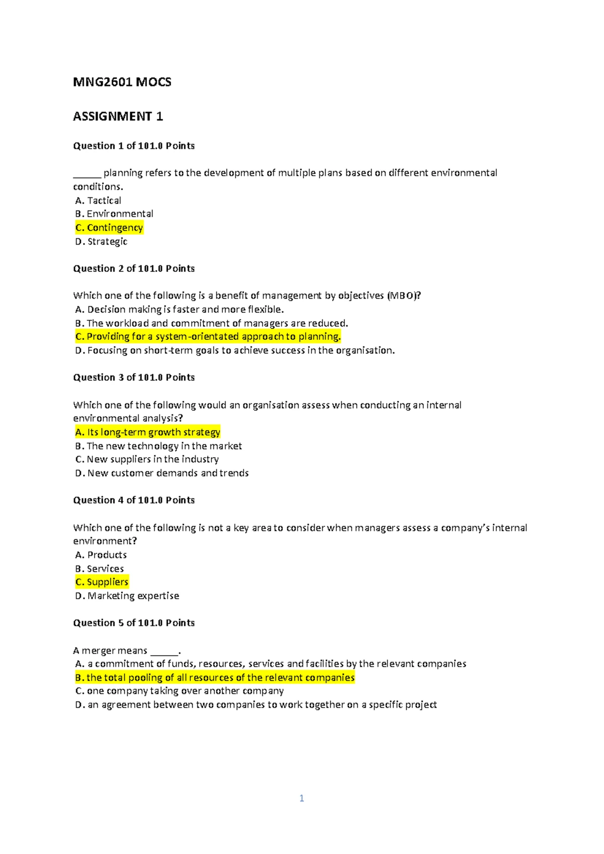 MNG 2601 Case Study: Strategic Analysis of Starbucks - Studocu