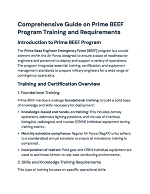 AFI10-210 – Prime BEEF Training Requirements and Certification Guide ...