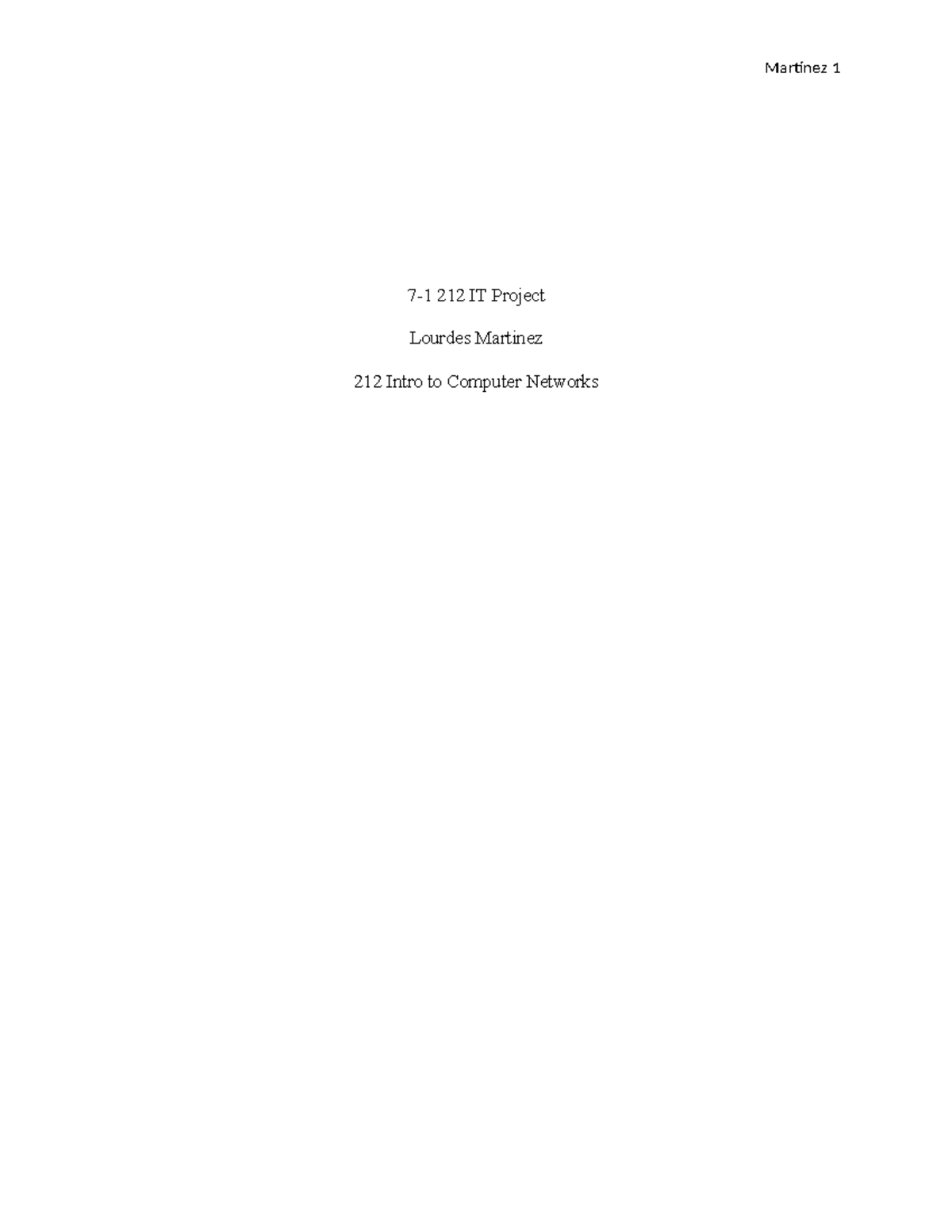 212 IT Project Overview and Recommendations for Network Design - Studocu