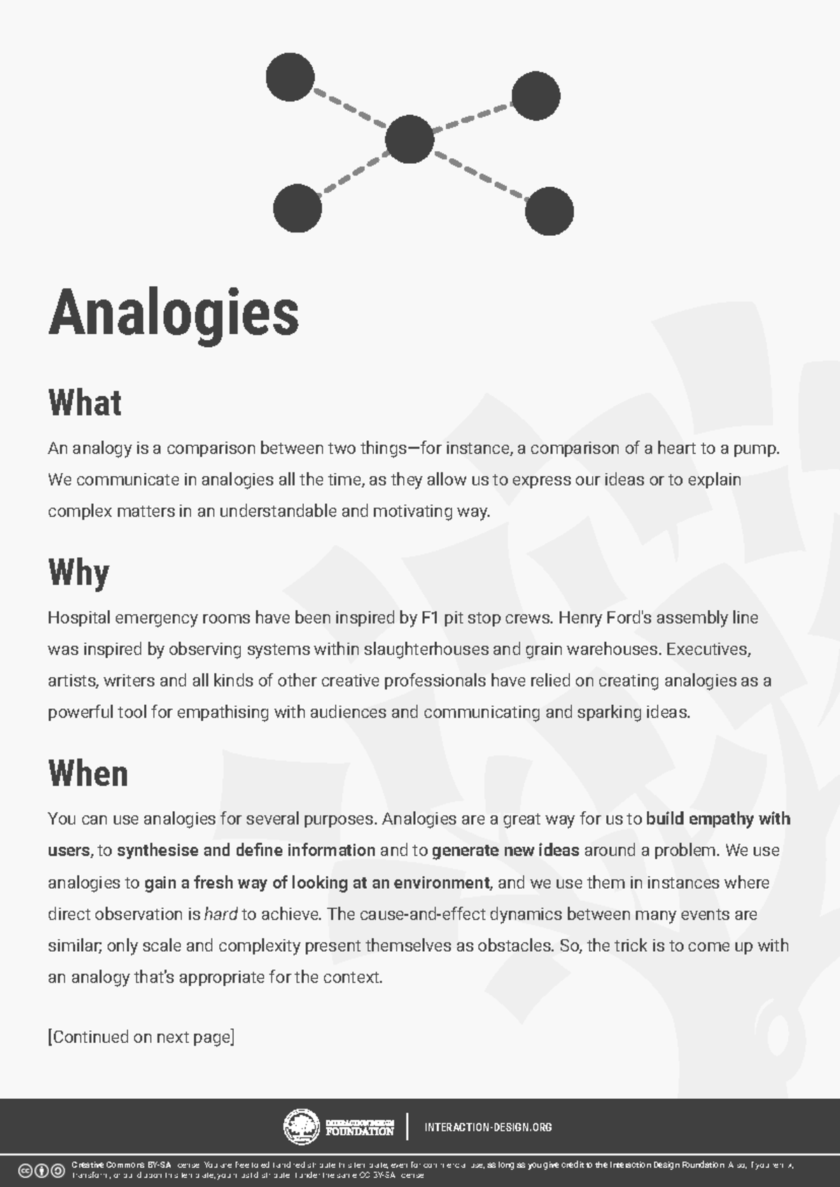 Analogies in Design Thinking: Building Empathy and Innovation - Studocu
