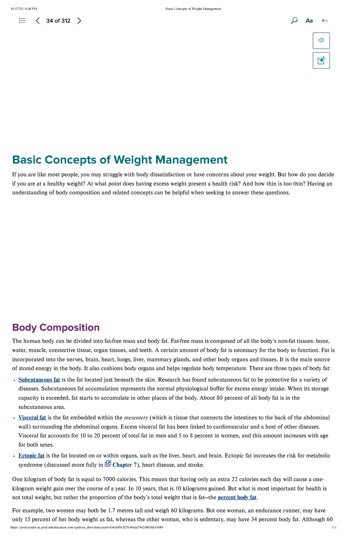 4:18 PM Basic Concepts of Weight Management: Body Composition Insights ...
