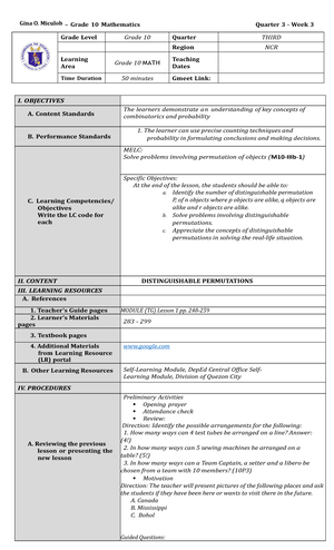 G10 activity sheets - Name ...