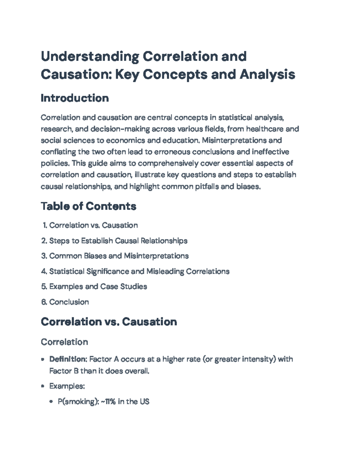Correlation vs. Causation in Statistical Analysis: Essential Insights ...