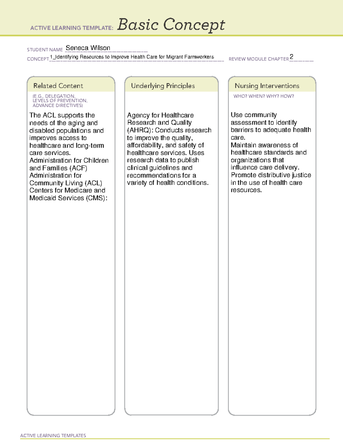 Identifying Resources to Enhance Health Care for Migrant Farmworkers ...