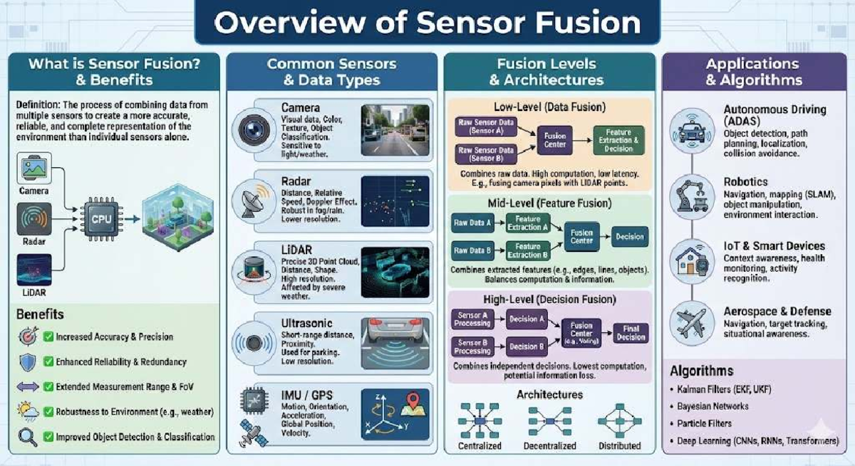 Sensor Fusion Overview: Applications, Benefits, and Algorithms - Studocu