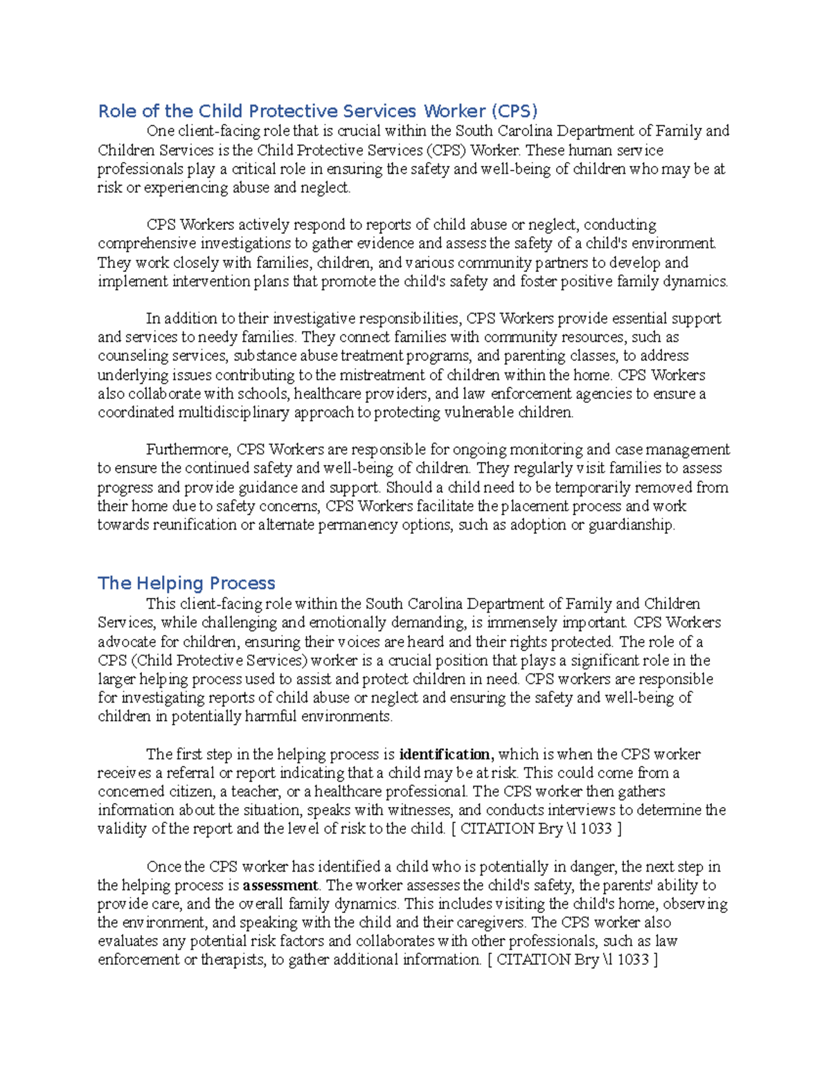 CPS 101: Role and Responsibilities of Child Protective Services Workers ...