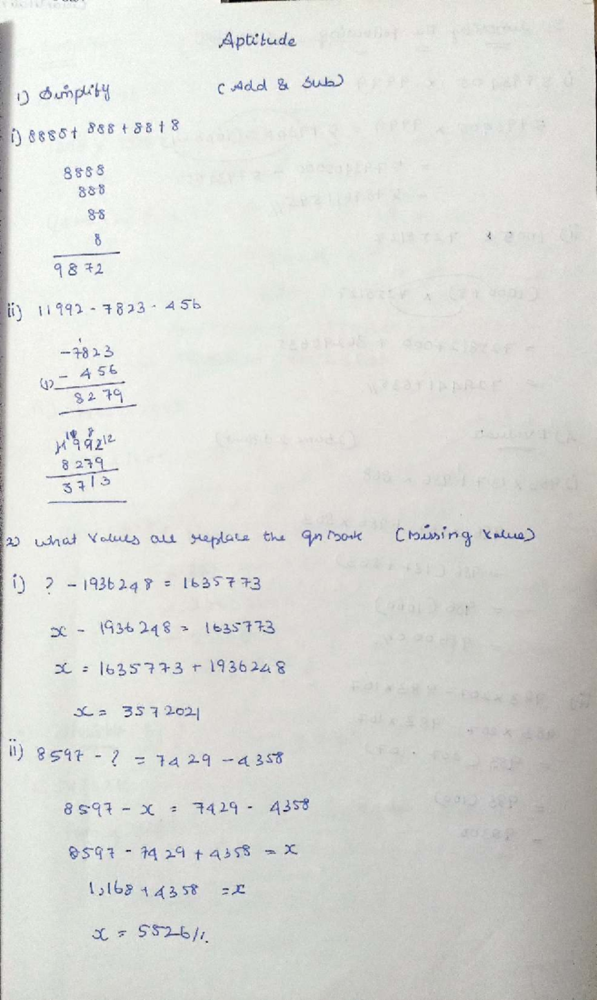 Maths Revision: Aptitude Techniques and Problem Solving Guide - Studocu