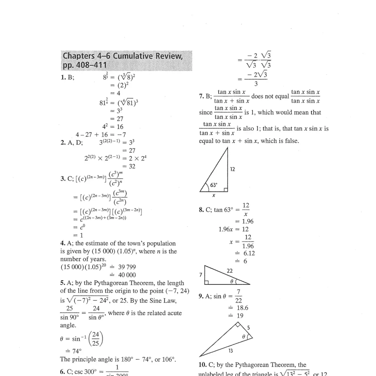 MCR3U Chapter Solutions for Nelson Functions 11 Textbook - Studocu