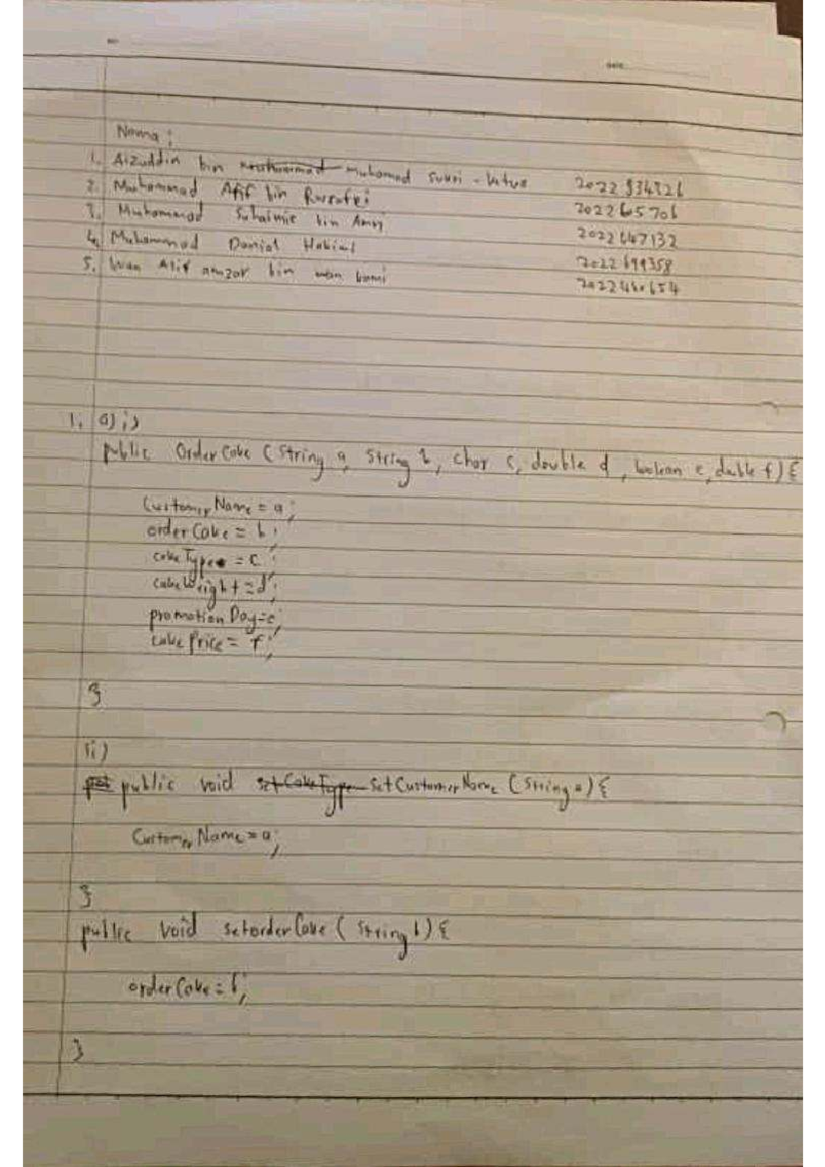 Csc186 group aizuddin - for helping - dele Name I, Aizuddin bin Mulamed Subri 2. Methormed AAF ...