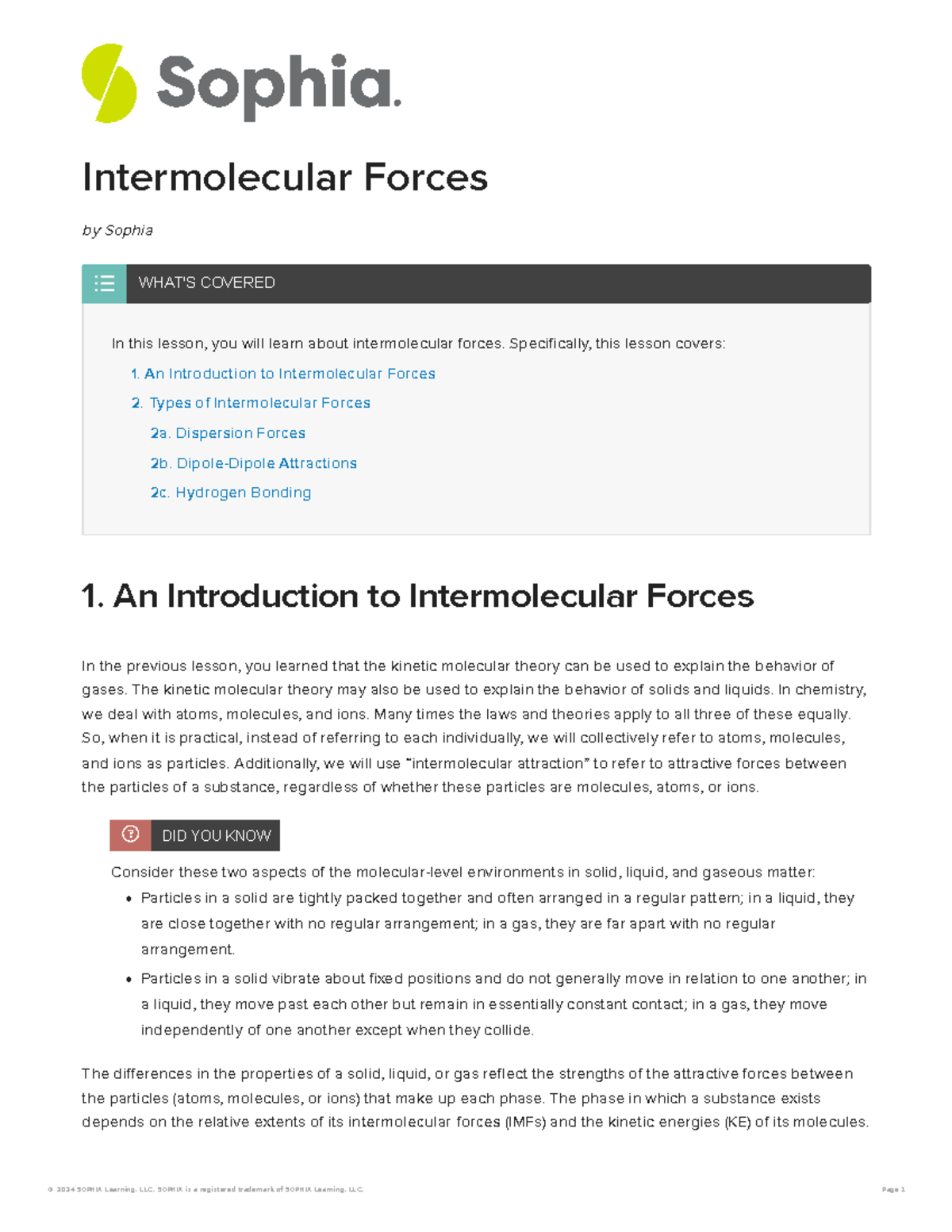 Intermolecular Forces: Types, Effects, and Key Concepts (CHEM 101 ...