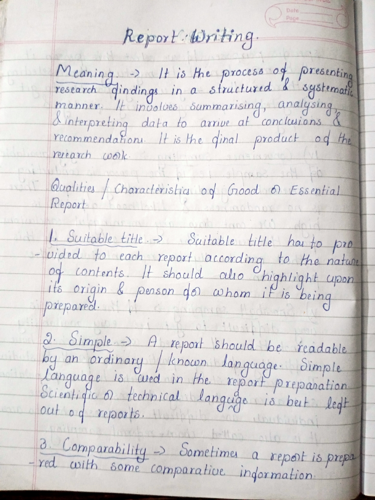Report Writing Notes - Essential Tips and Techniques - Studocu
