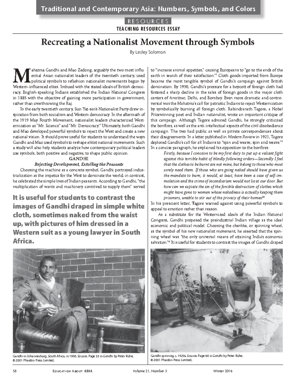 Recreating a nationalist movement through symbols - R e s o u R c e s ...