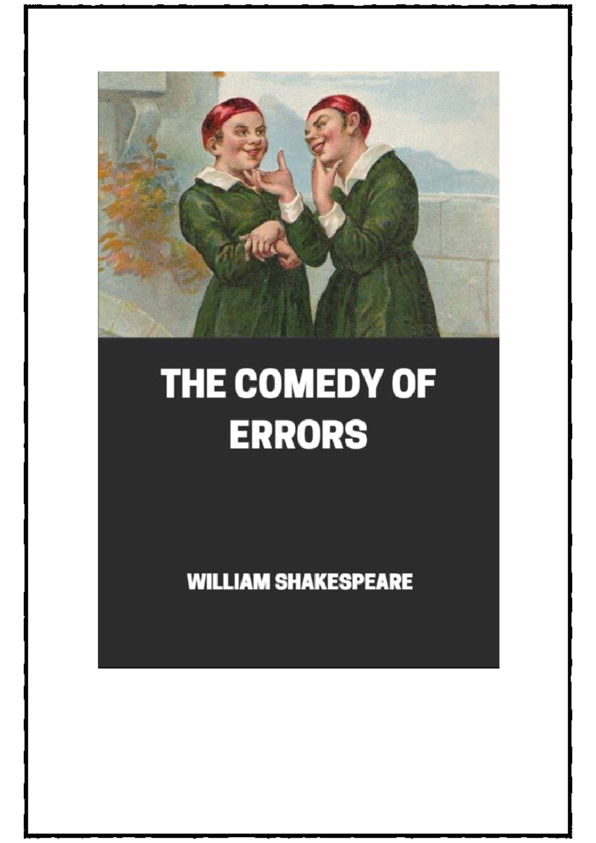 1 The Comedy of Errors author William Shakespeare - THE COMEDY OF ...