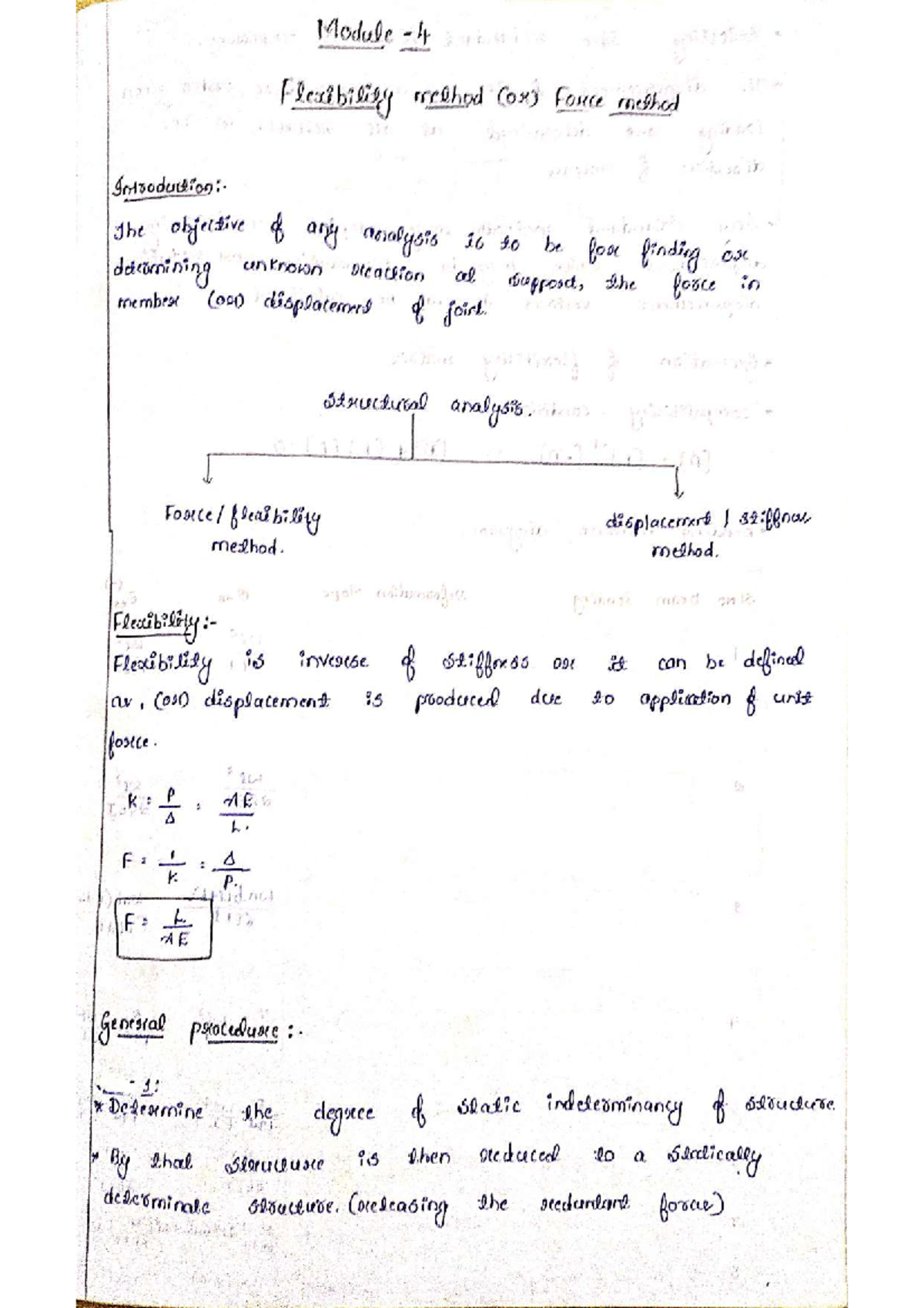 SA2 Module 4: Flexibility Method in Structural Analysis - Studocu