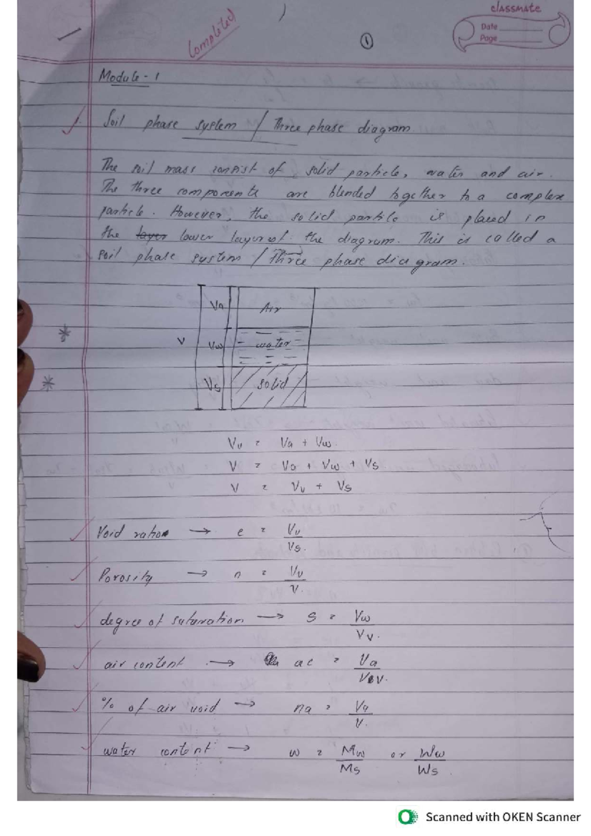 Soil Phase System: Three-Phase Diagram Analysis (Gt1 M1) - Studocu