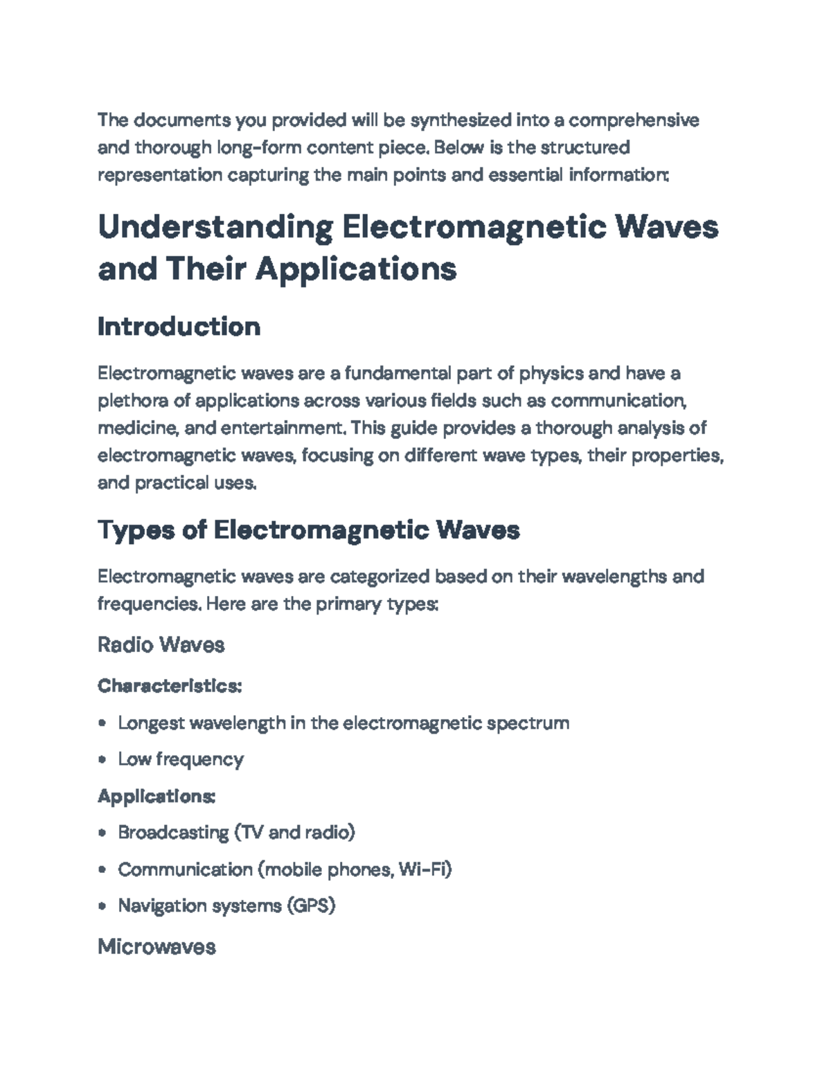 Understanding Electromagnetic Waves: Types, Properties, and ...