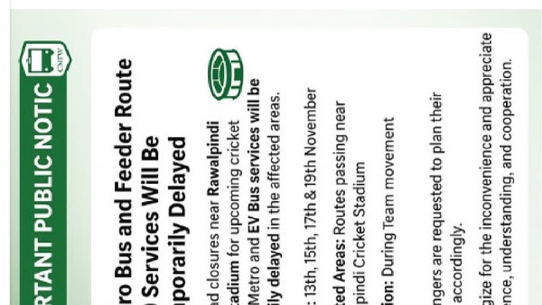 IMPORTANT NOTICE: CNTW Metro Bus & EV Route Delays - Studocu