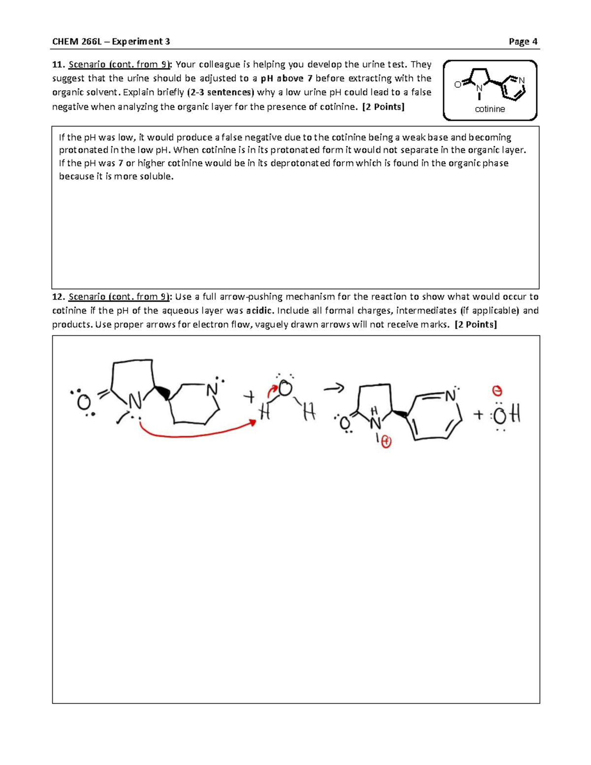 CHEM 266L Experiment 3: Urine pH Effects on Cotinine Analysis - Studocu