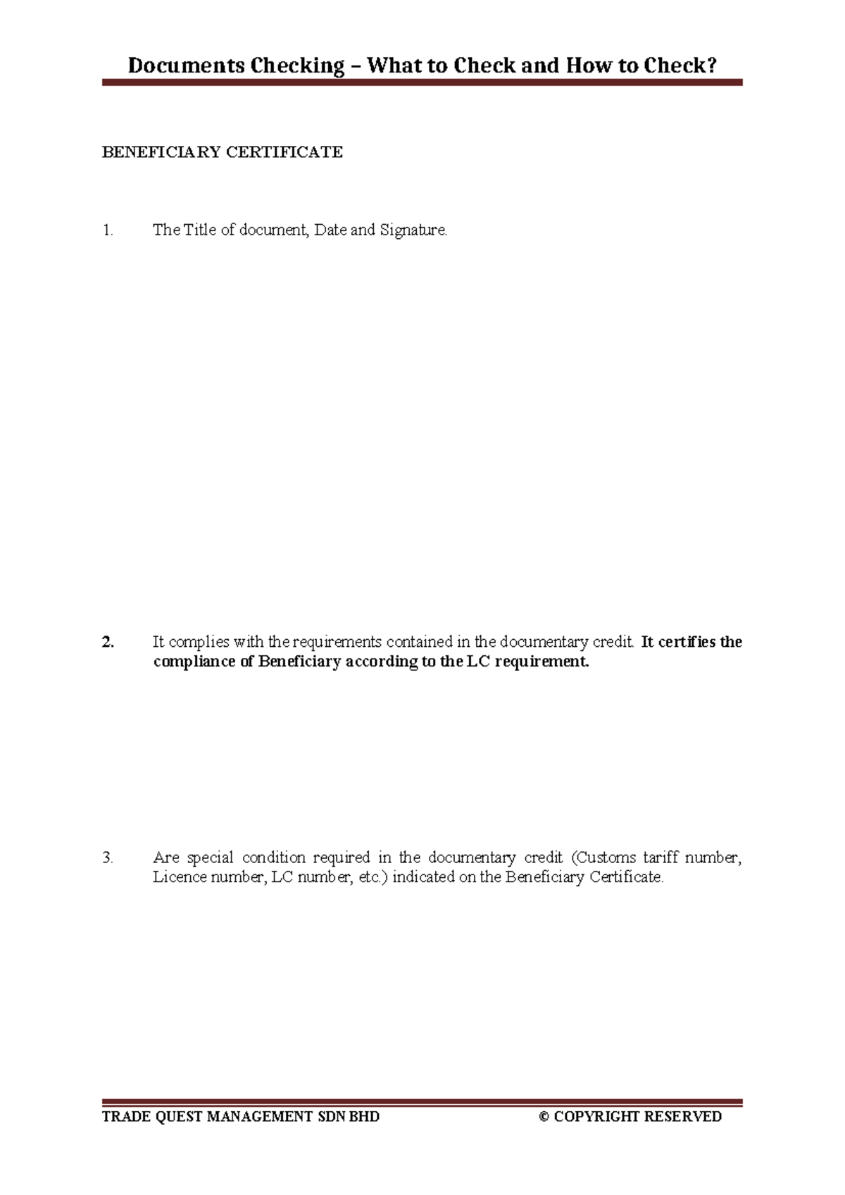 What to Check for Beneficiary Certificate - Documents Checking – What to Check and How to Check ...