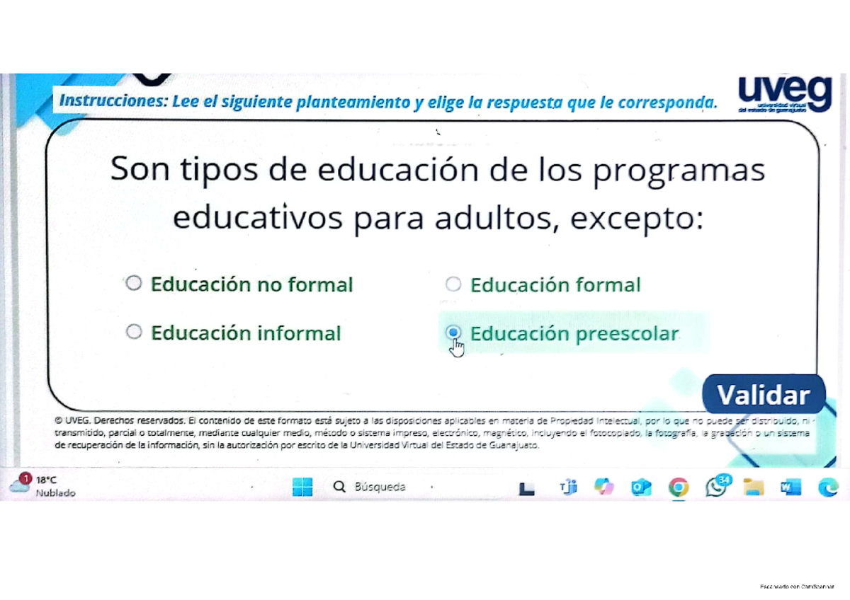 R3. Tipos de educación para jóvenes y adultos en programas UVEG - Studocu