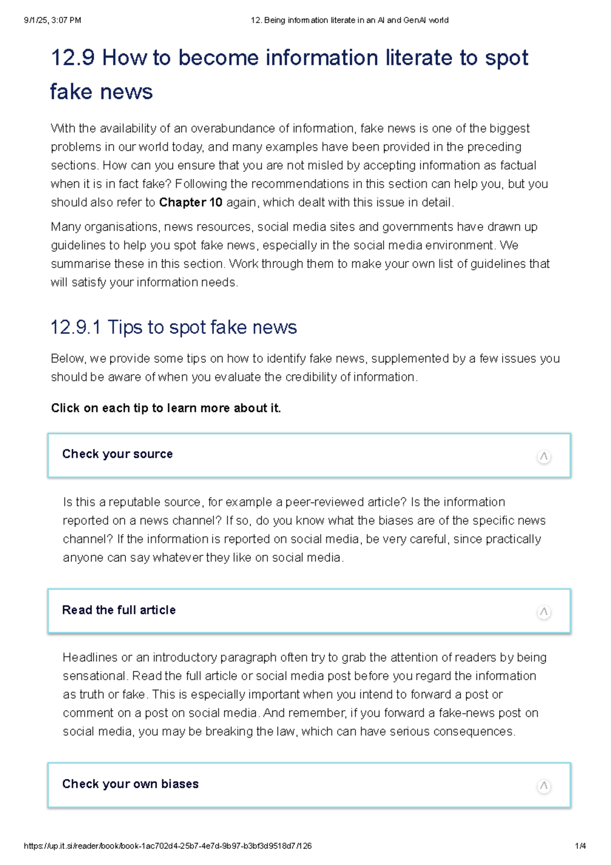 Understanding Fake News: Tips for Media Literacy in an AI World - Studocu