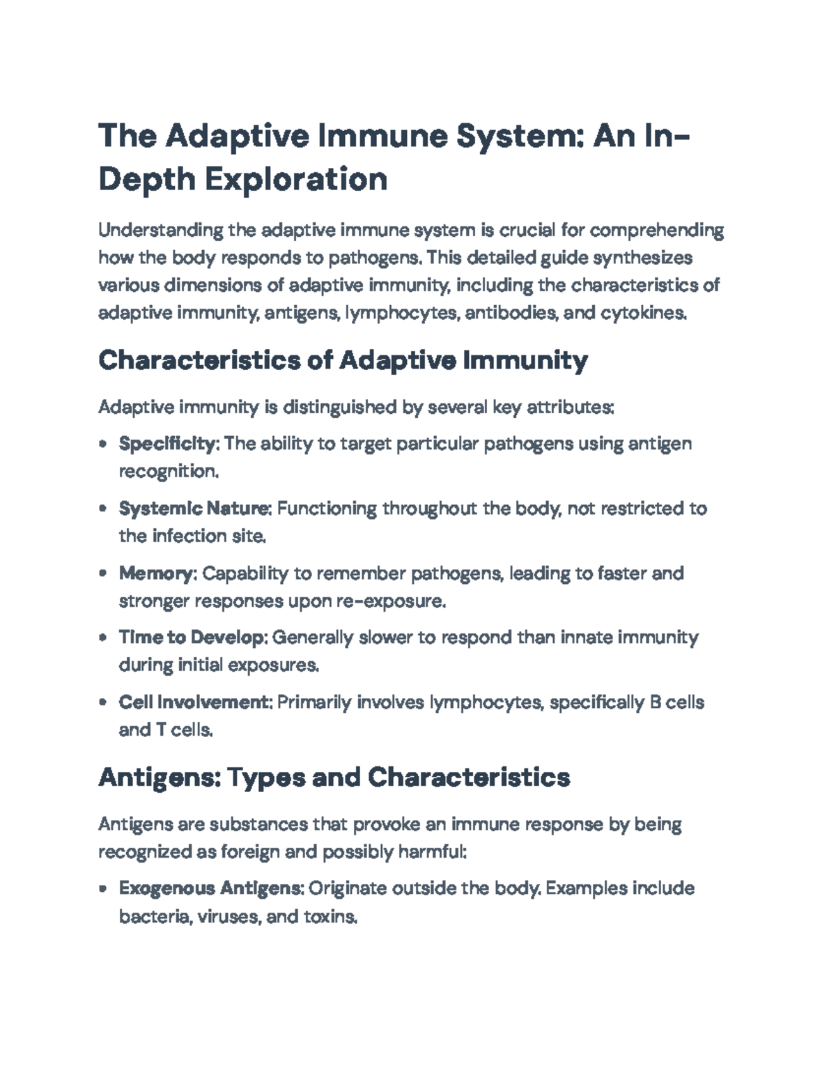 Adaptive Immune System Overview: Key Features & Functions Explained ...