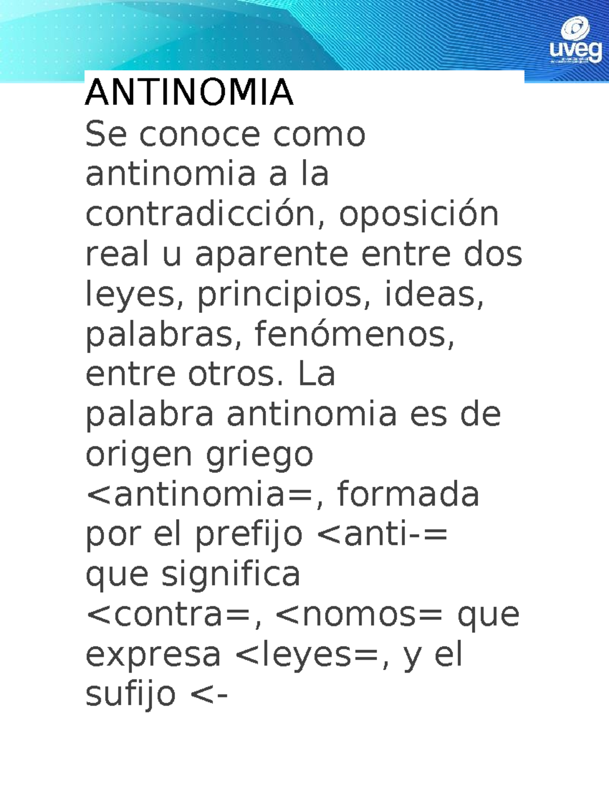 RETO 2. Antinomia y Analogía como Técnicas de Interpretación Jurídica ...