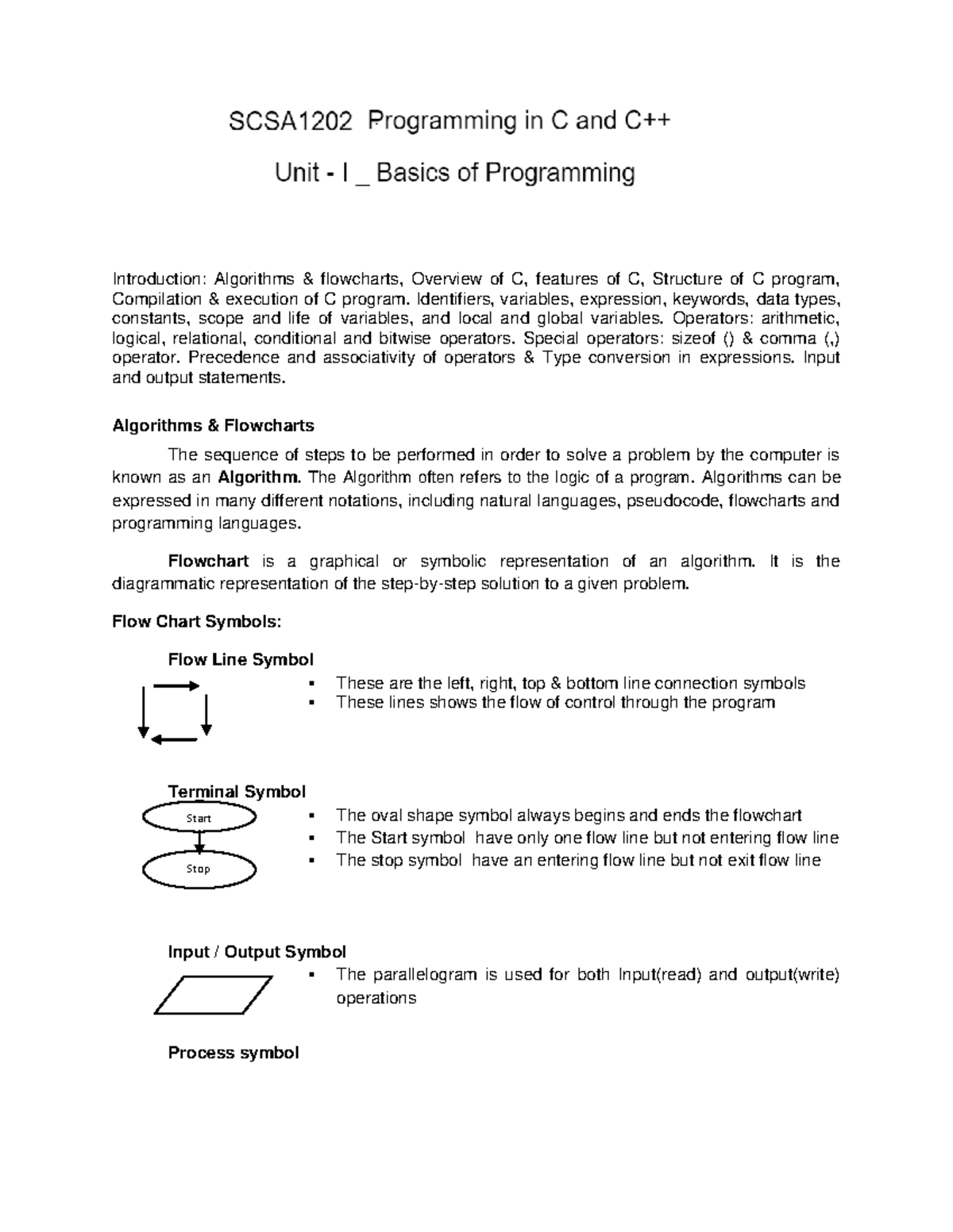 SCS1102 Final Exam Notes: Introduction to Programming Concepts - Studocu