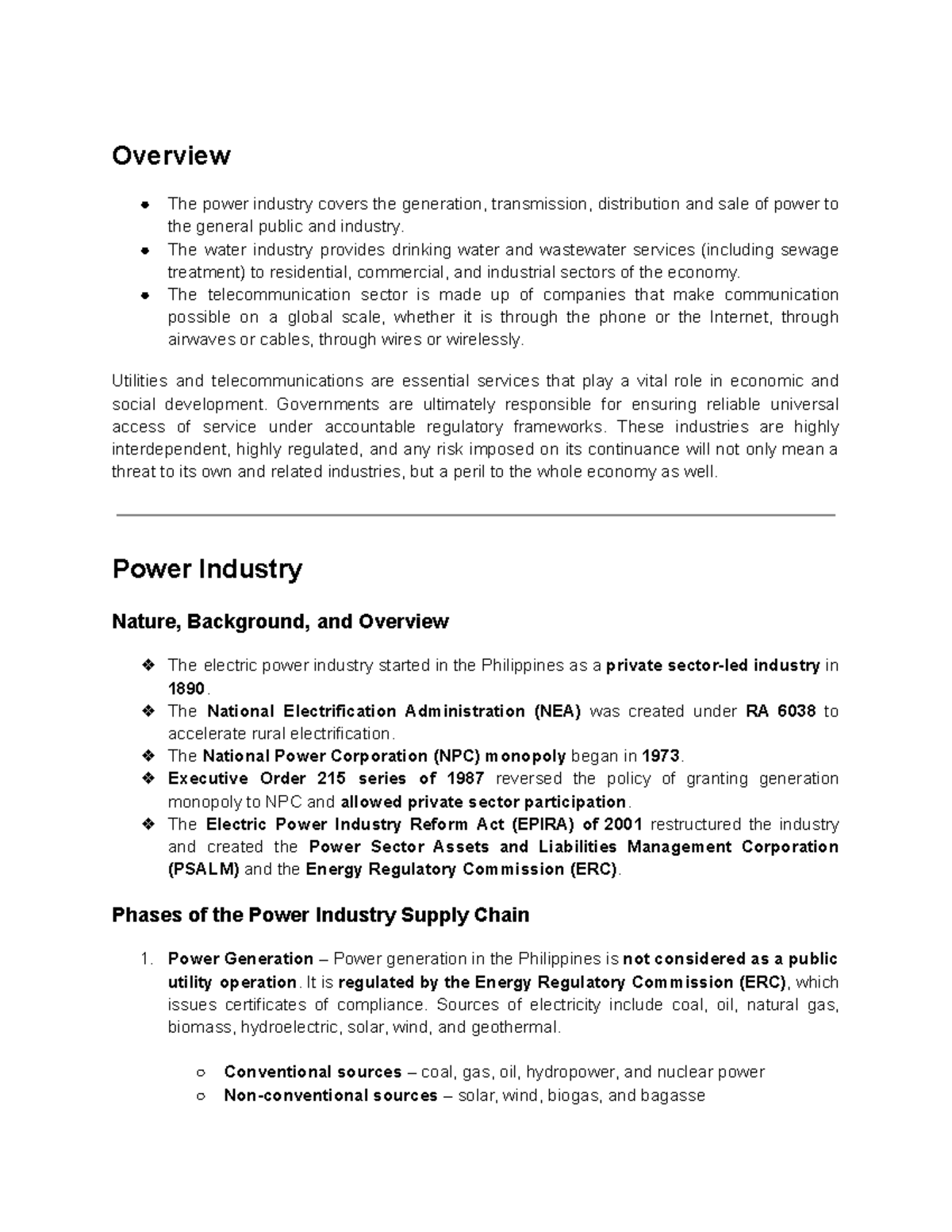 Auditing Power, Water, and Telecom Industries: Overview and Insights ...