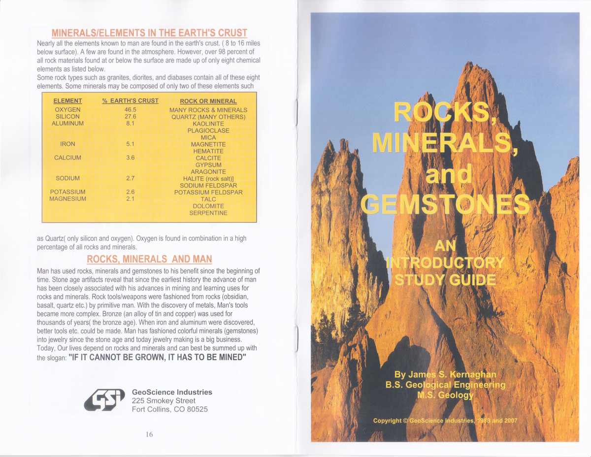 Rocks and Minerals Study Guide (GEO 101) - Studocu