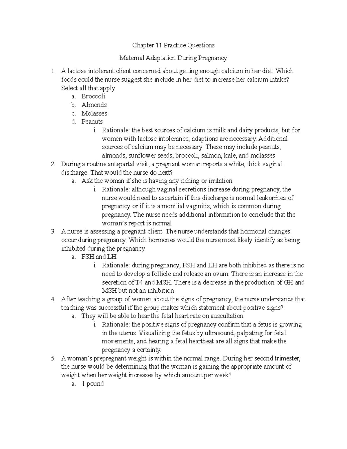 The point chapter 11 - practice questions - Chapter 11 Practice ...
