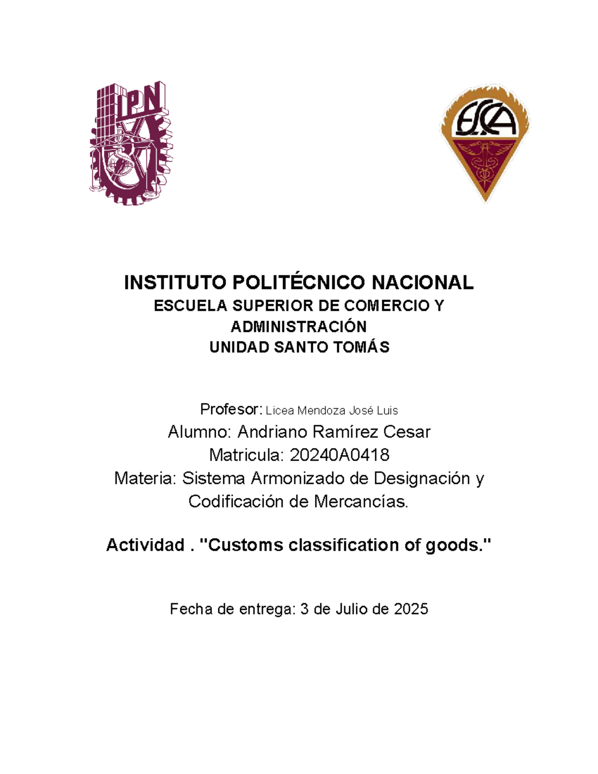Customs Classification of Goods: Polyurethane CVCs Overview - Studocu