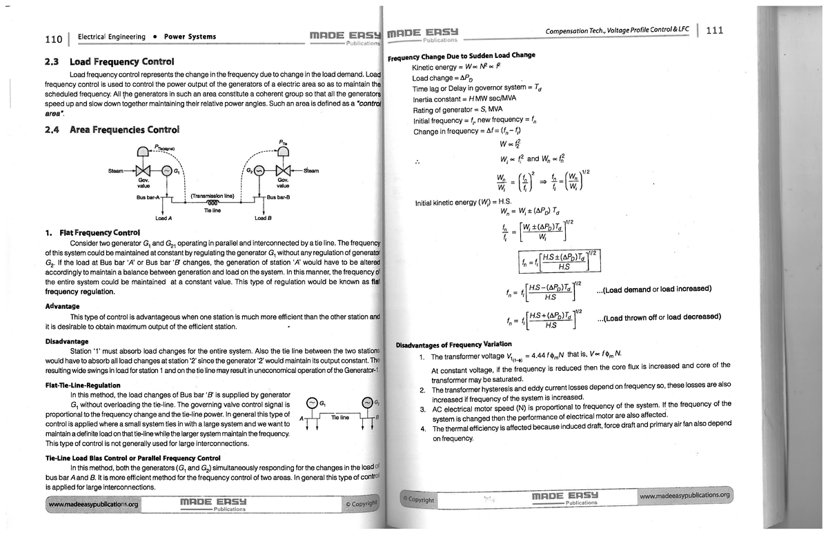 LFC 110 Load Frequency Control System Overview and Analysis - Studocu