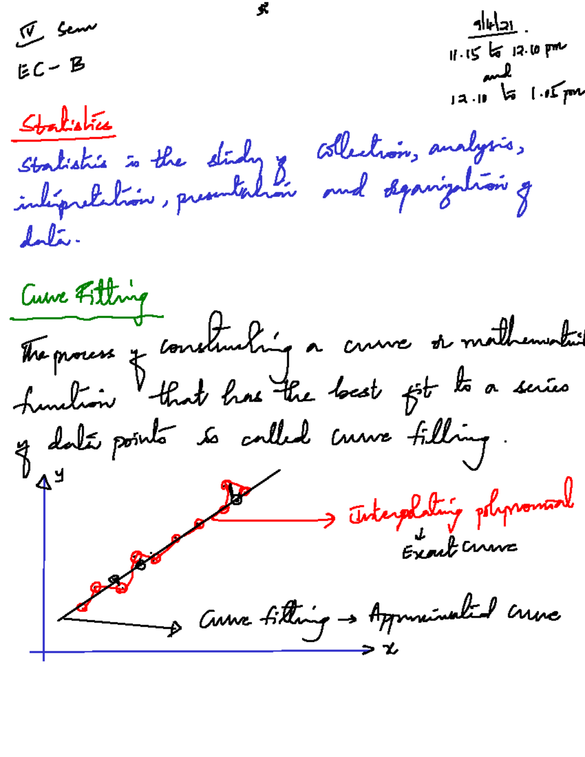 Unit 1 Notes on Statistics & Probability for EC-B-IV Sem - Studocu