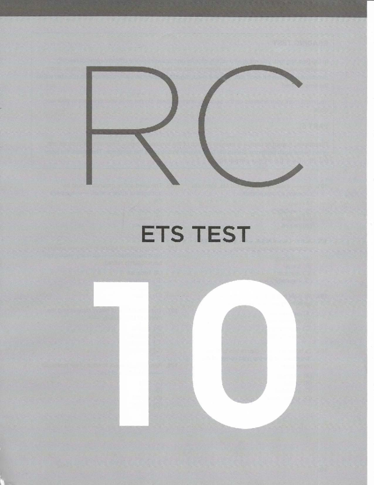 ETS 2022 Reading Test Part 5 Practice Questions - Studocu