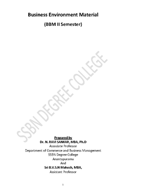 Principle OF Management - FIRST YEAR FIRST SEMESTER UNDERGRADUATE ...