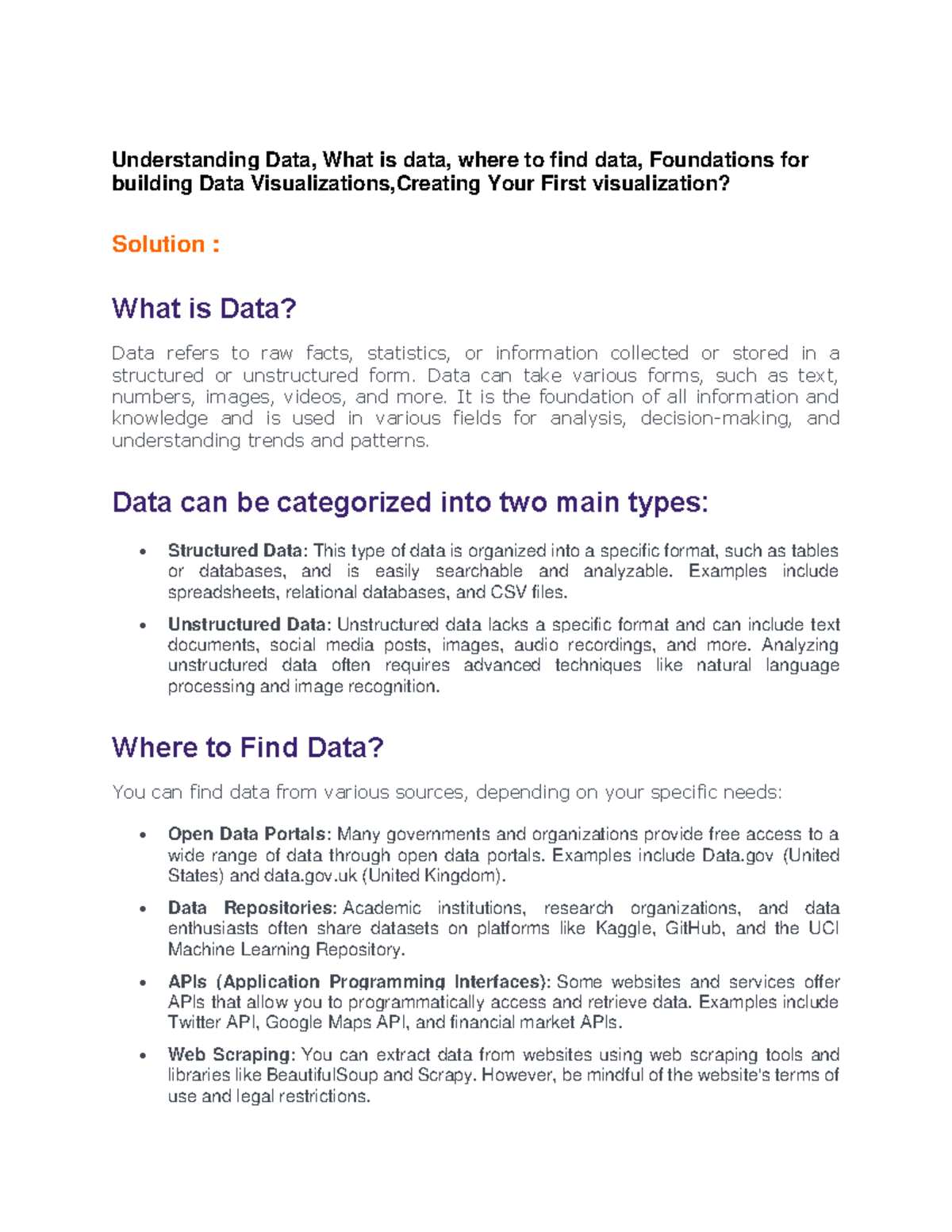 DATA100: Week 1 - Intro to Data and Visualization Fundamentals - Studocu