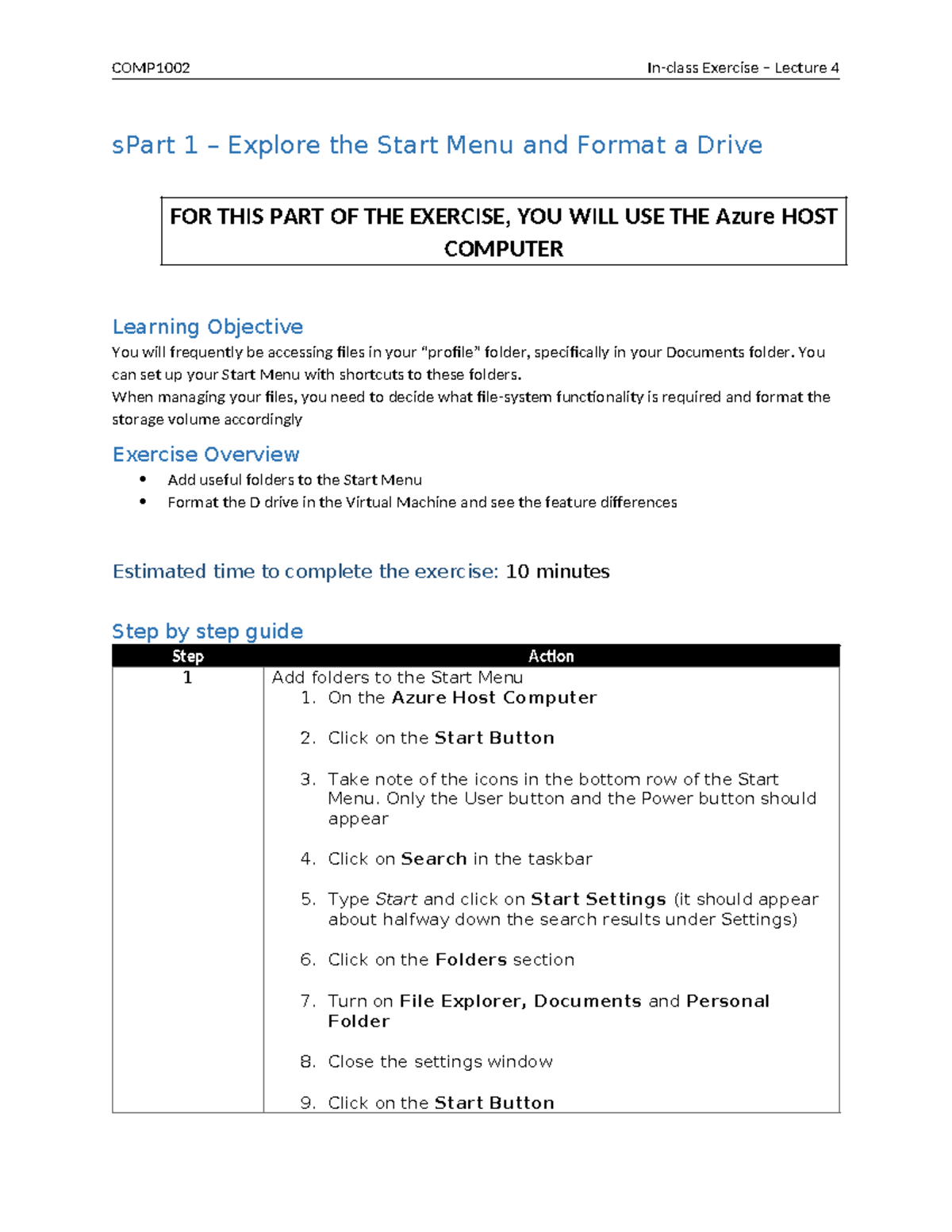 Lecture 4 - In-class Exercise - File Management - sPart 1 – Explore the ...