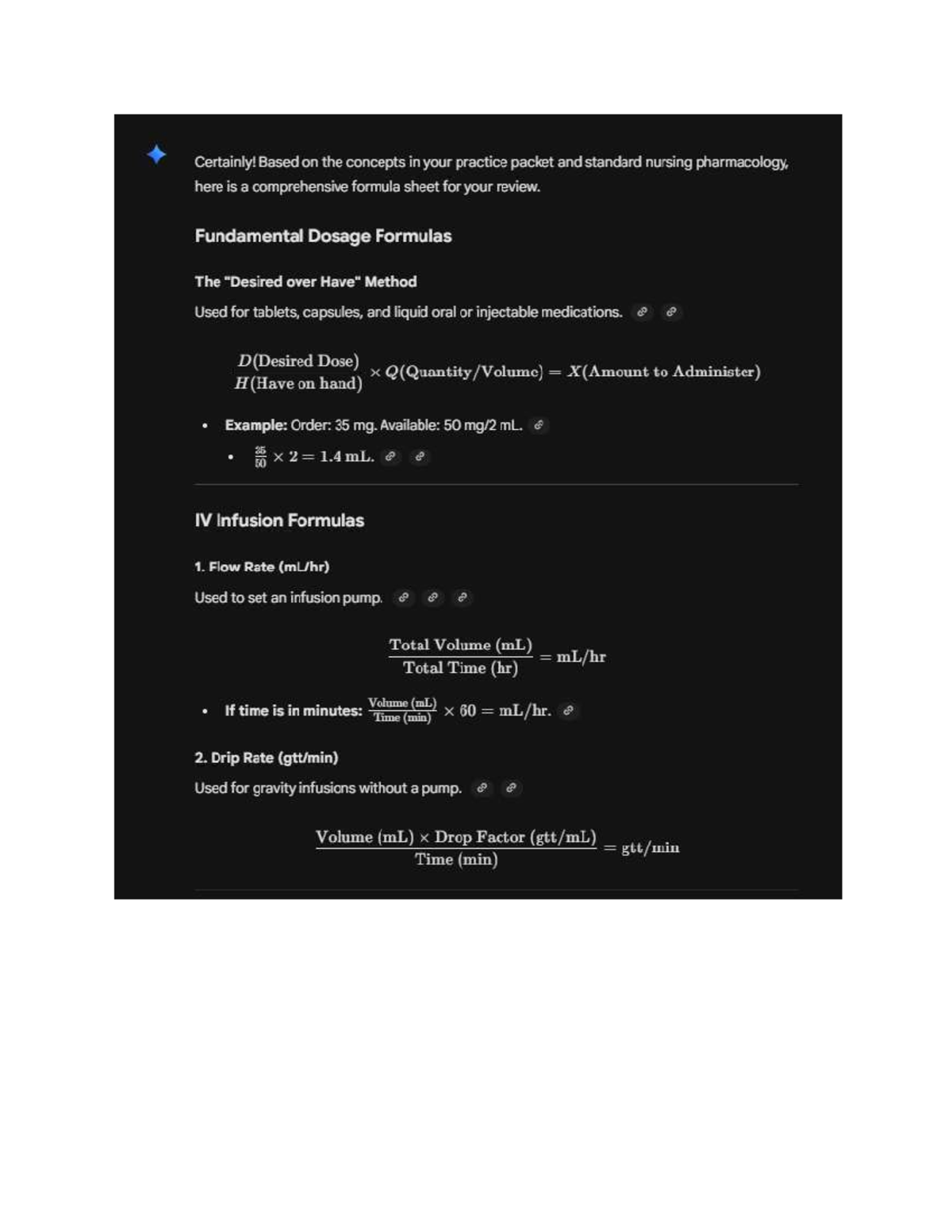 Dosage Formulas for Nursing: Comprehensive Guide and Calculations - Studocu