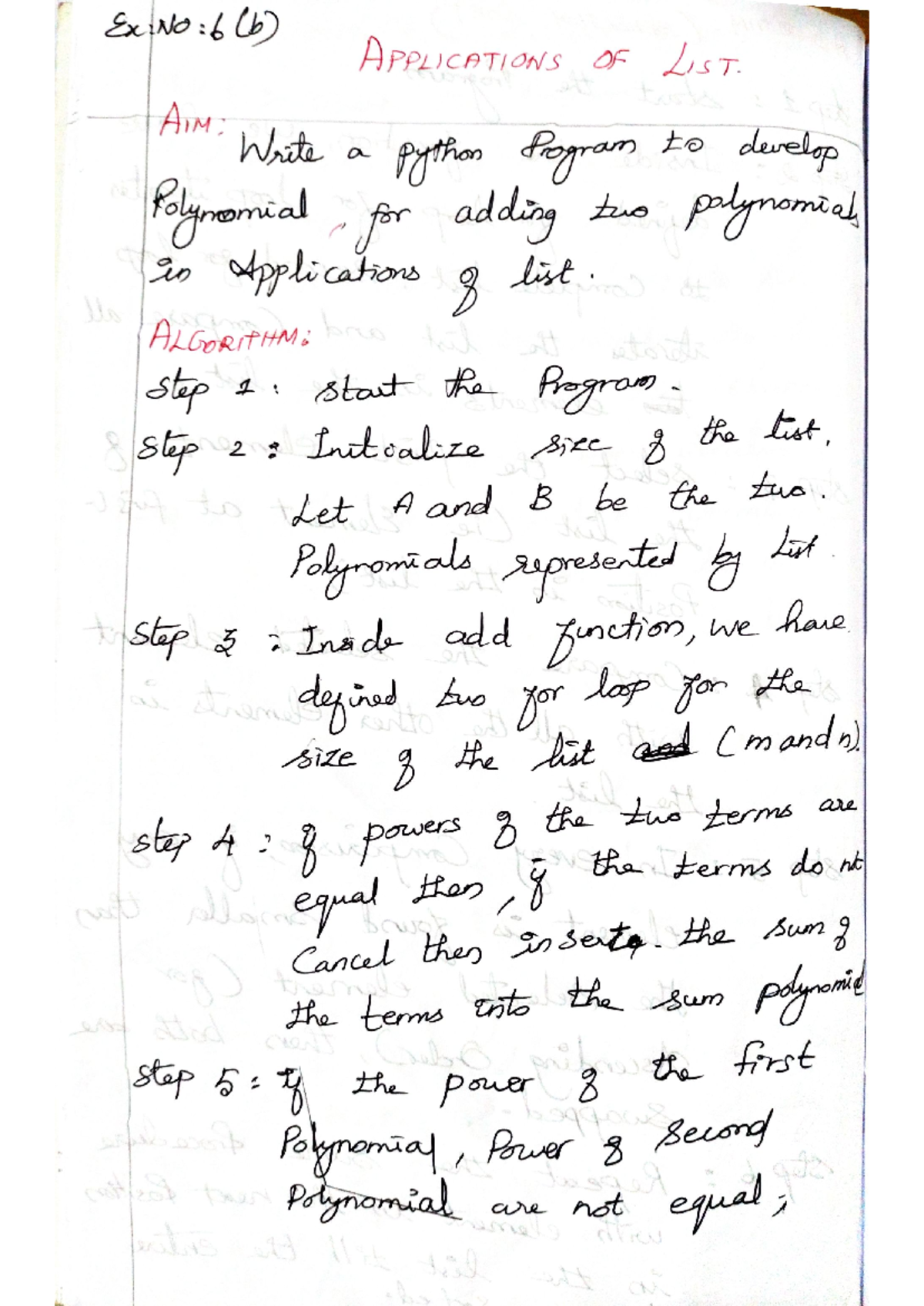 Application of list - Data Structures - Studocu