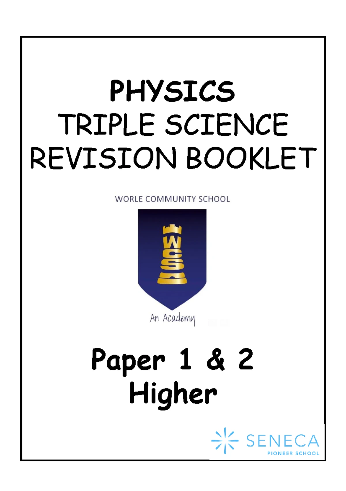 AQA GCSE Physics Paper 2 Topic list - Studocu