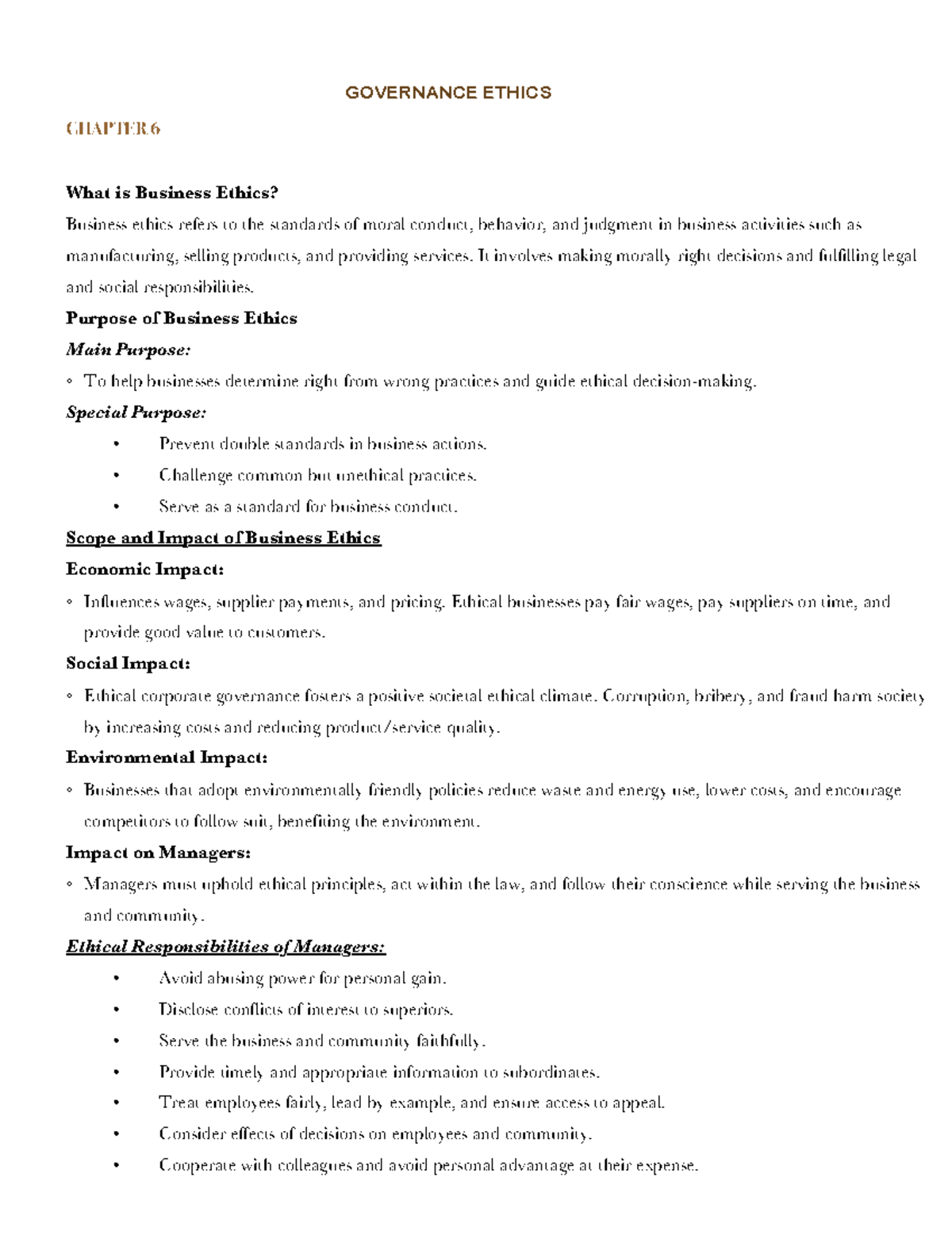 Governance Ethics Final Exam Reviewer (GOV 101) - Studocu