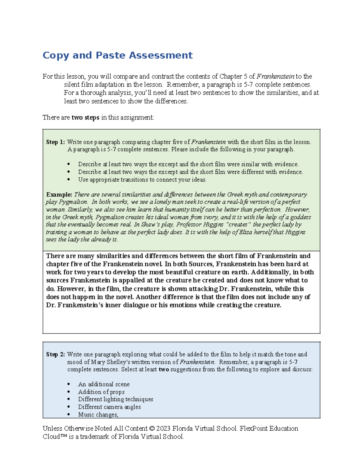 Frankenstein Analysis: Comparing Chapter 5 and Film Adaptation ...